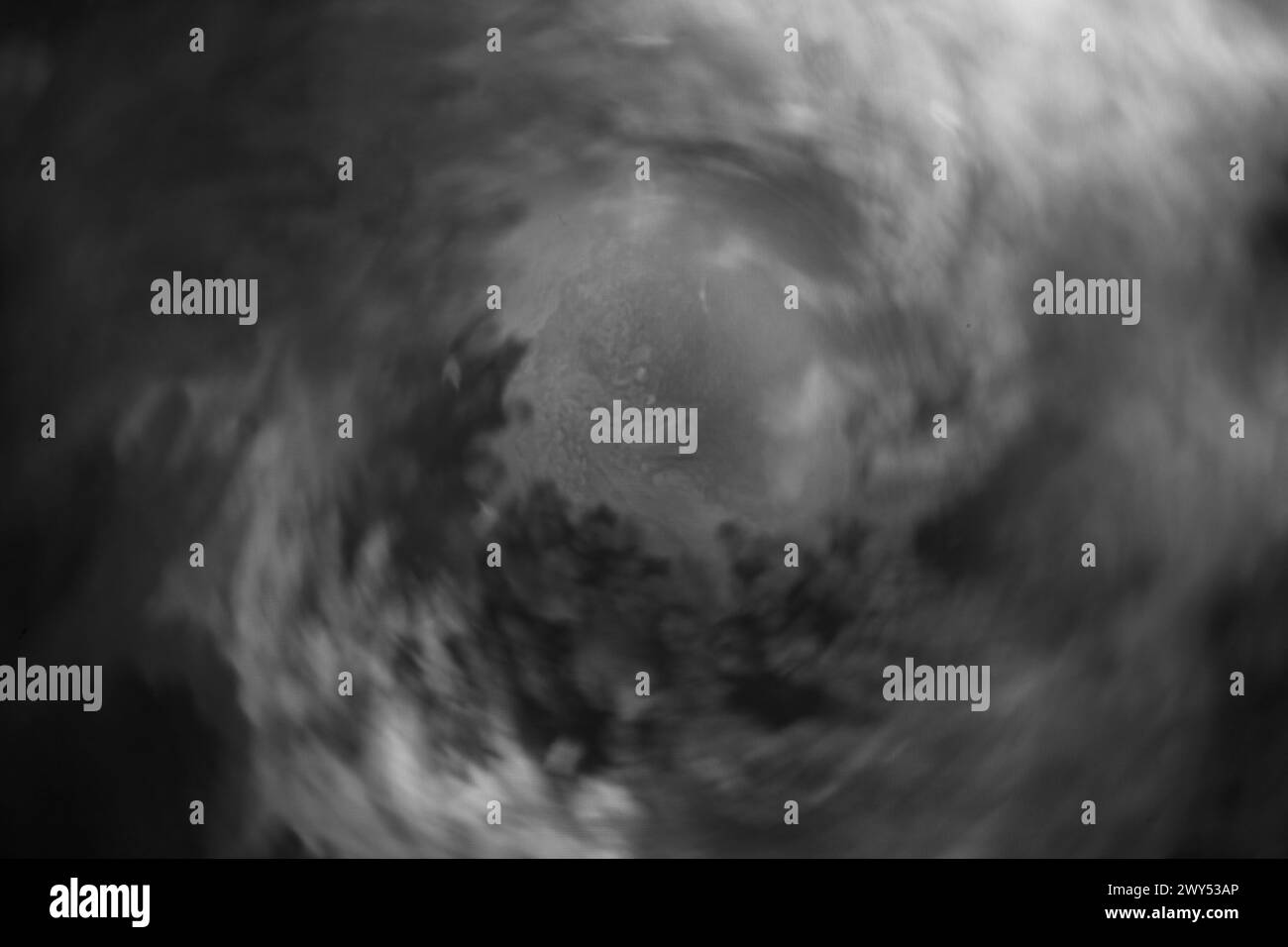 Intentional camera movement (ICM) image of a dream like black and white ...