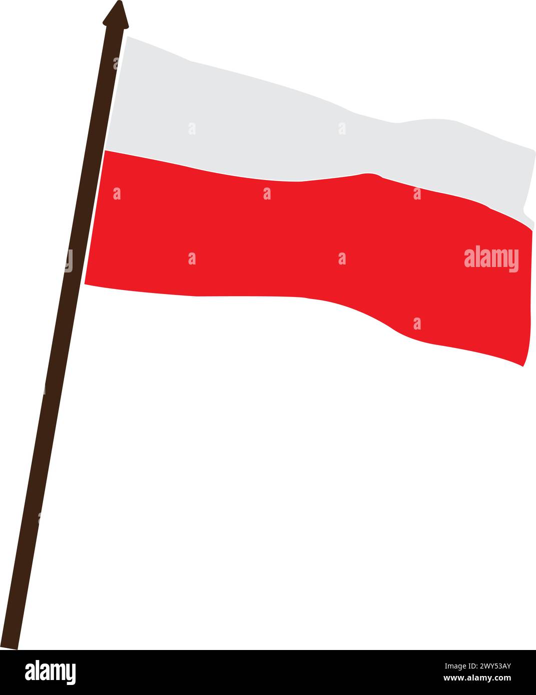 Poland flag icon vector illustration simple design Stock Vector Image ...