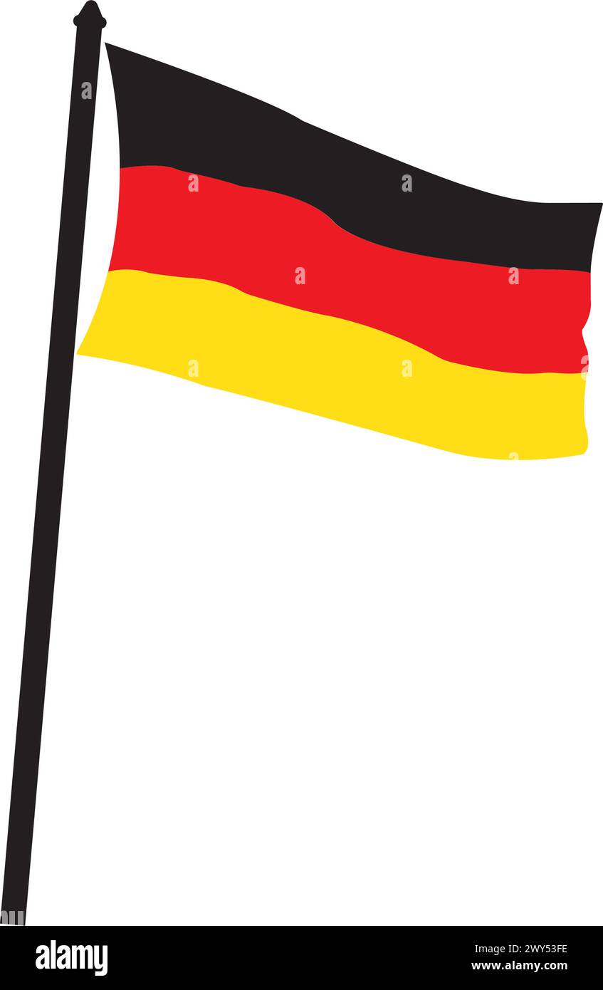 German flag icon vector illustration symbol design Stock Vector Image ...
