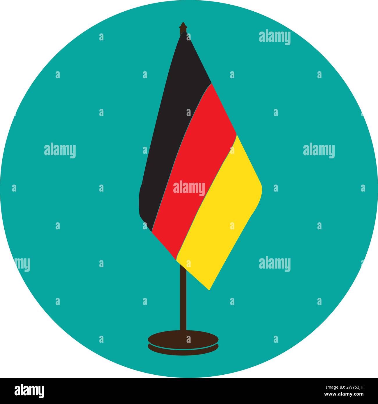 Symbolic tricolor waving Stock Vector Images - Alamy