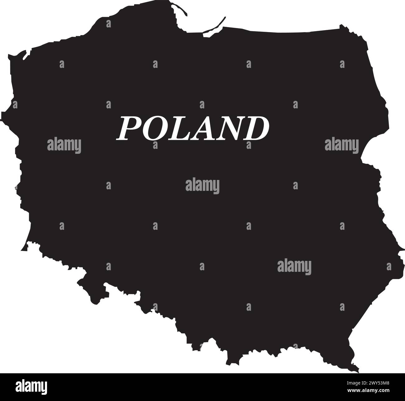 Poland map icon vector illustration symbol design Stock Vector Image ...