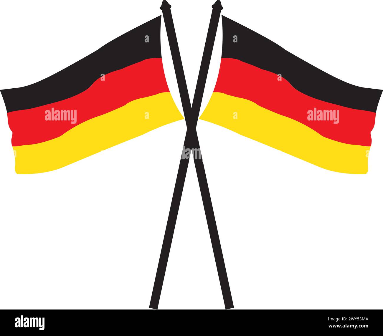 German flag icon vector illustration symbol design Stock Vector Image ...