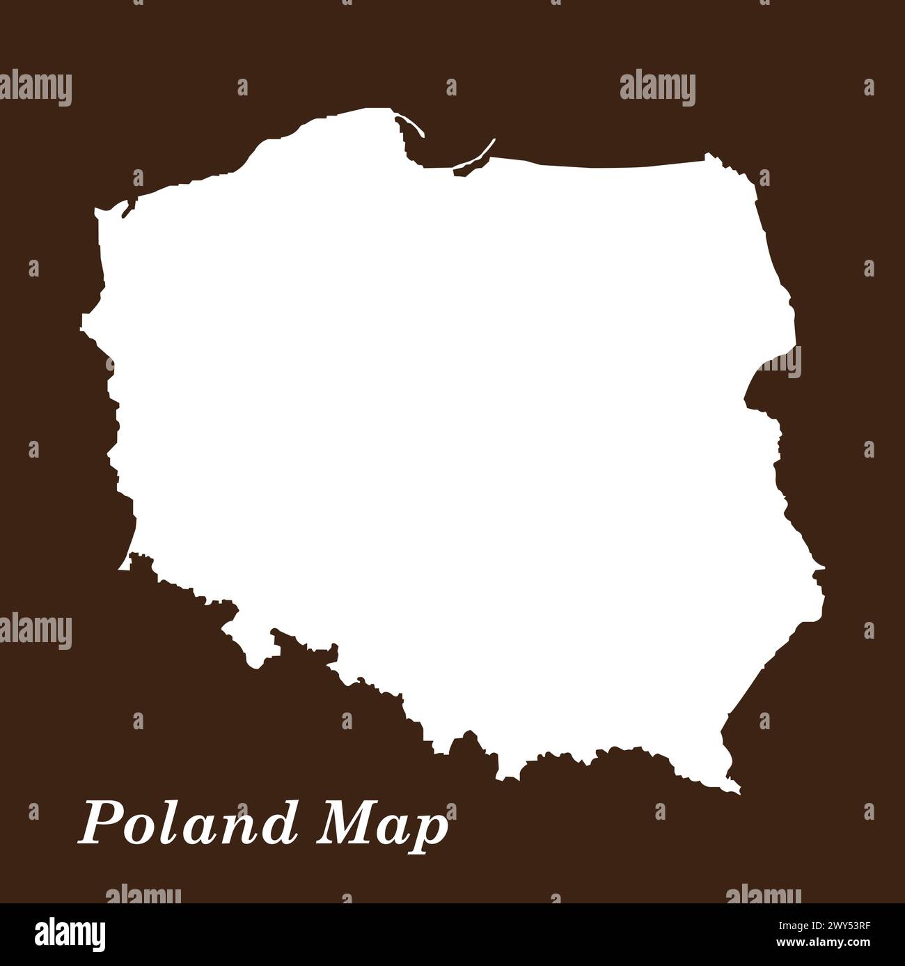 Poland map icon vector illustration symbol design Stock Vector Image ...