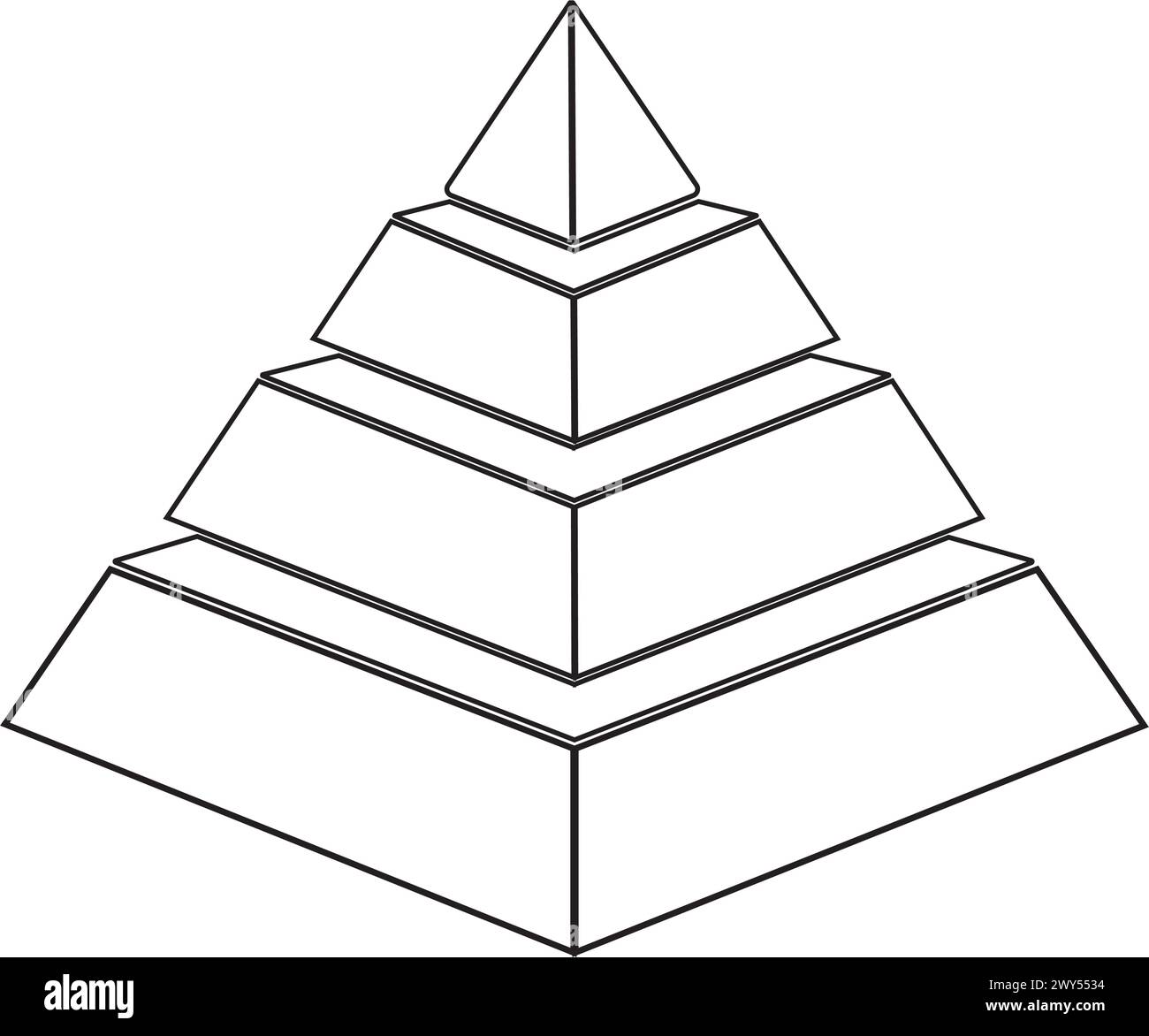 Pyramid icon vector illustration symbol design Stock Vector Image & Art ...