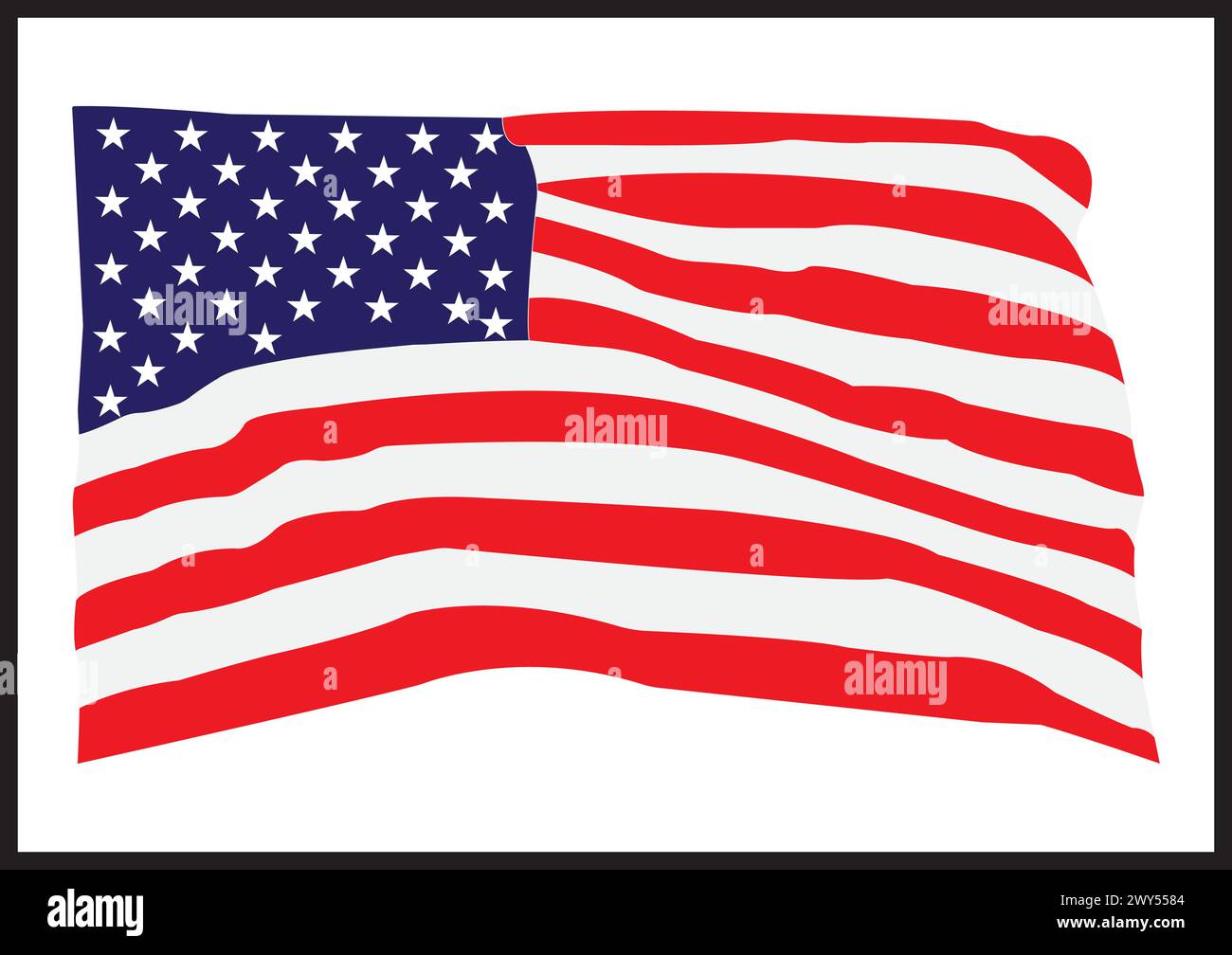 American flag icon vector illustration symbol design Stock Vector Image ...