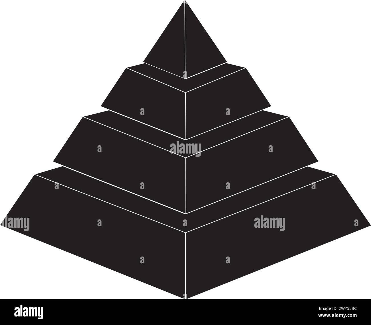 Pyramid icon vector illustration symbol design Stock Vector Image & Art ...