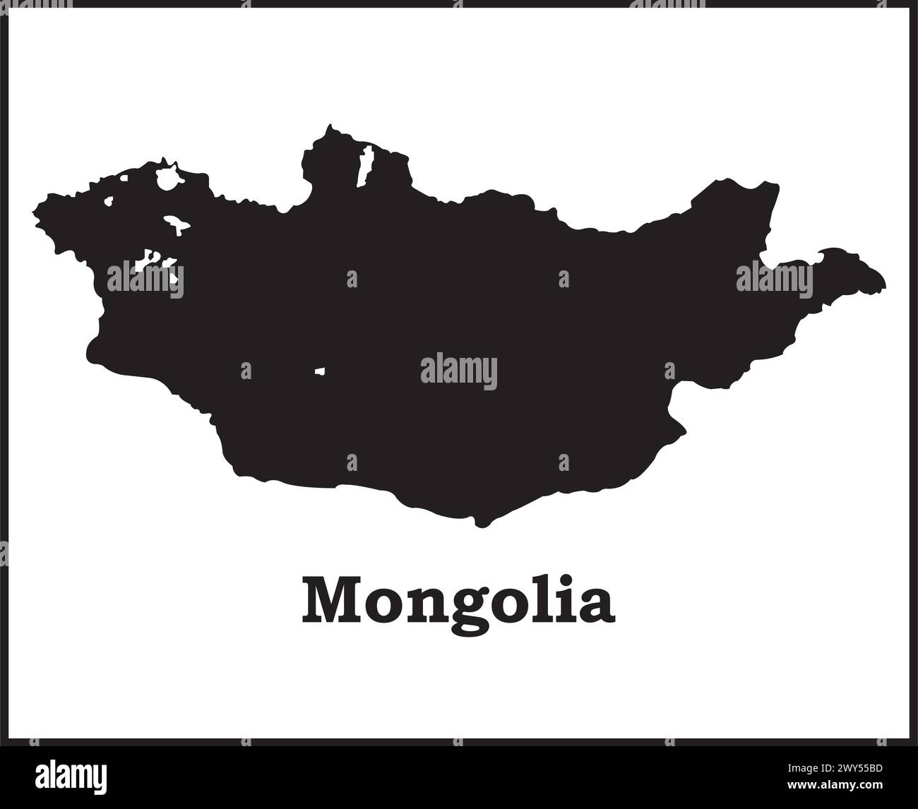 Mongolia map icon vector illustration symbol design Stock Vector Image ...