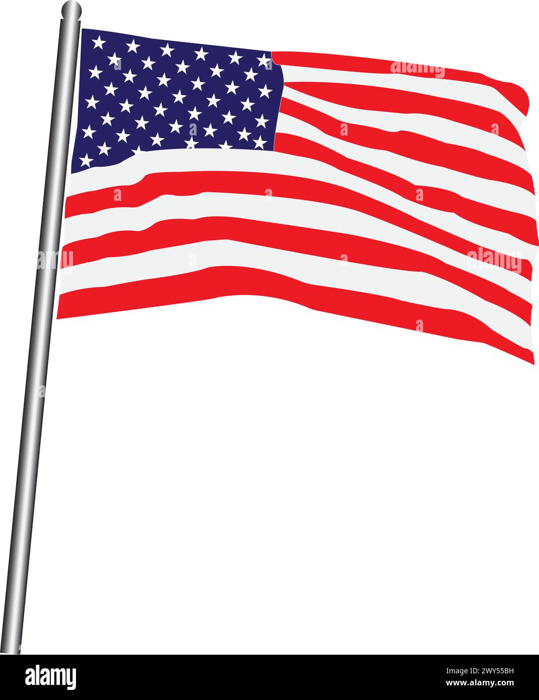 American flag icon vector illustration symbol design Stock Vector Image ...