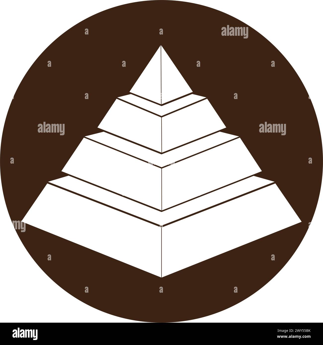 Pyramid icon vector illustration symbol design Stock Vector Image & Art ...