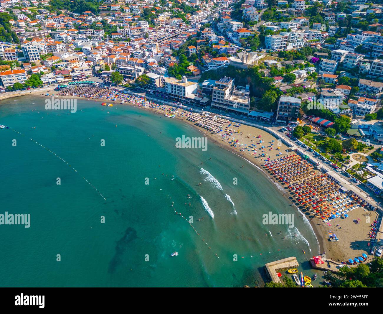 Panorama of Ulcinj in Montenegro Stock Photo - Alamy