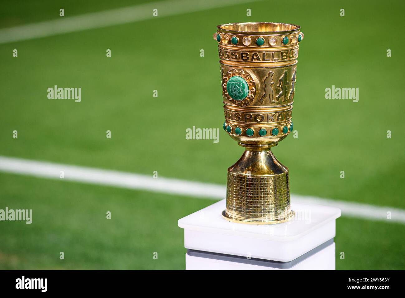 LEVERKUSEN, GERMANY - 3 APRIL, 2024: The Germany Cup. DFB Pokal at ...