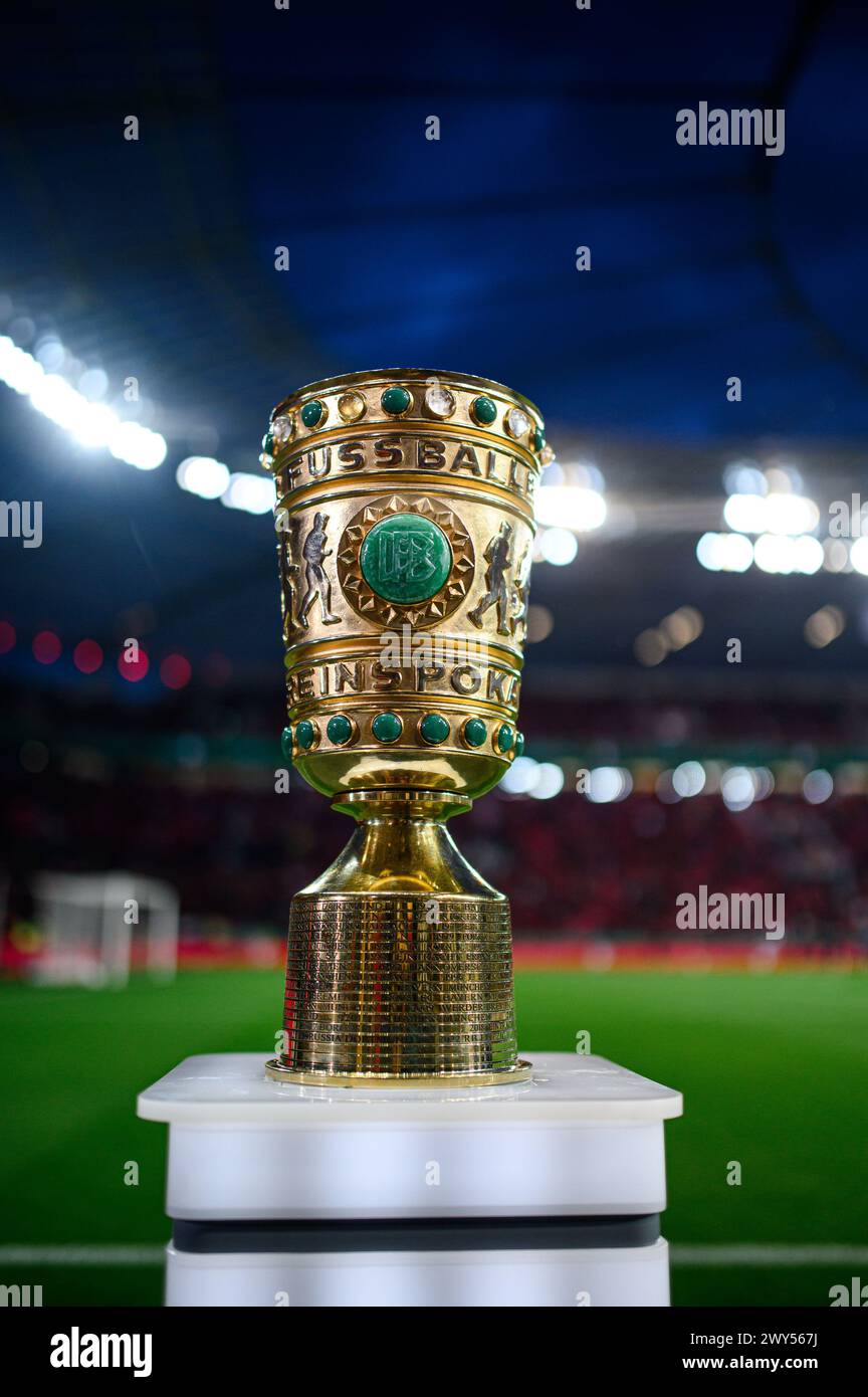 LEVERKUSEN, GERMANY - 3 APRIL, 2024: The Germany Cup. DFB Pokal at ...