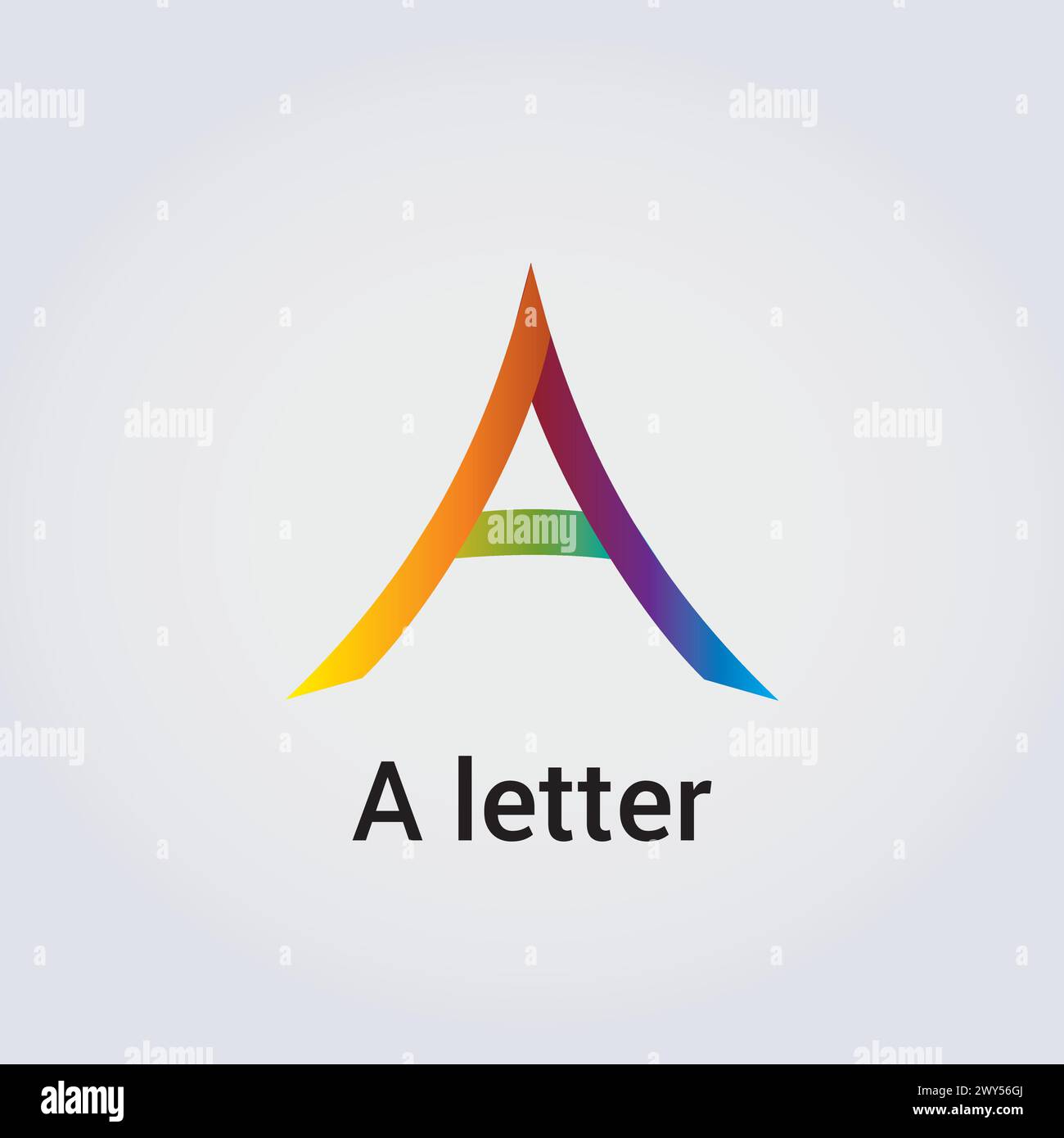 A Letter Icon Design Single Isolated Logo Design Brand Corporate ...