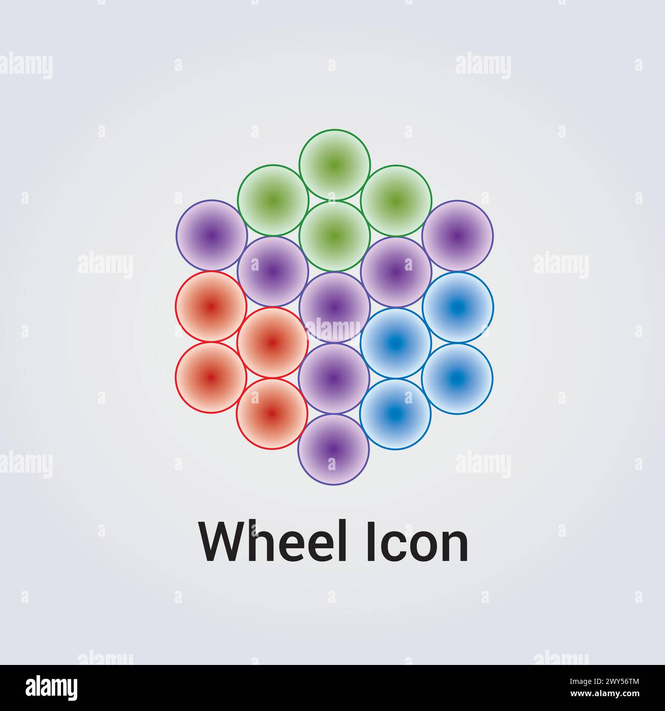 Wheel Icon Flower of Life Destiny Fate Logo Dharma Chakra Symbol Round ...