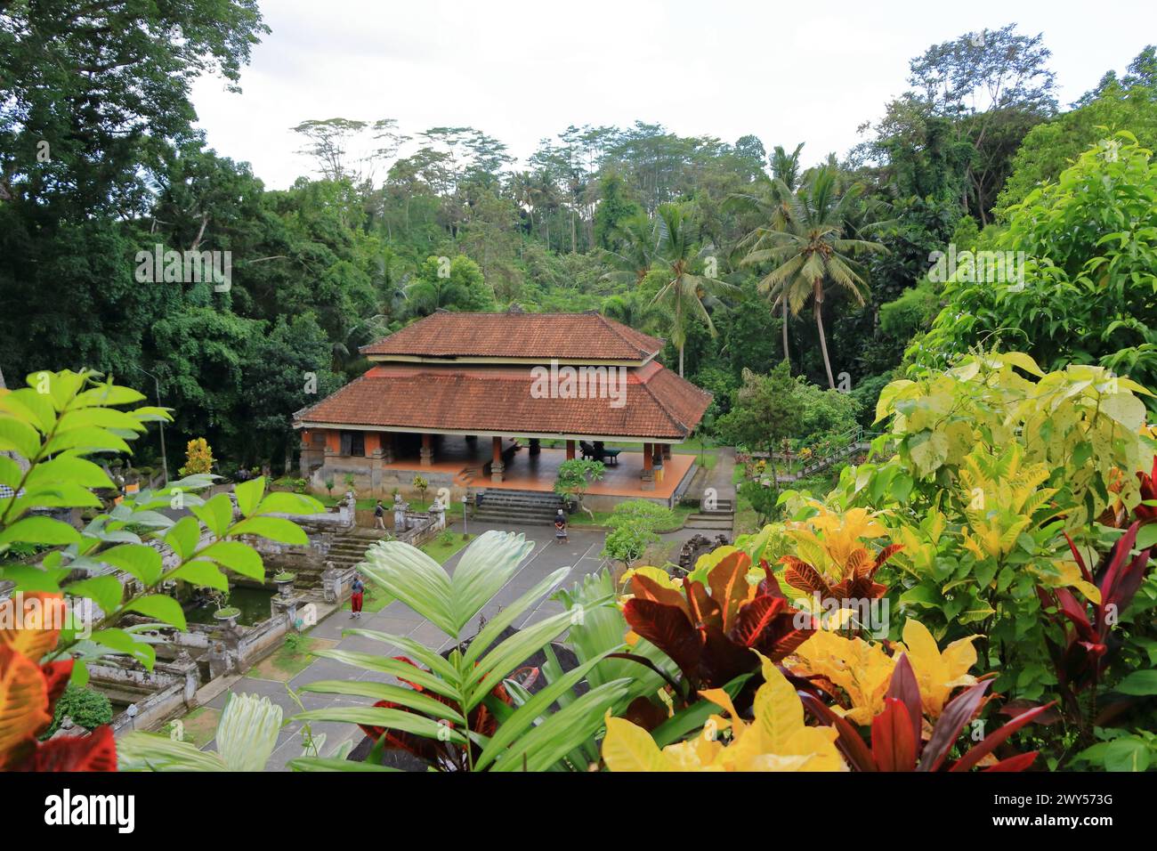 Ubud, Bali in Indonesia - January 31 2024: People visit the Goa Gajah ...