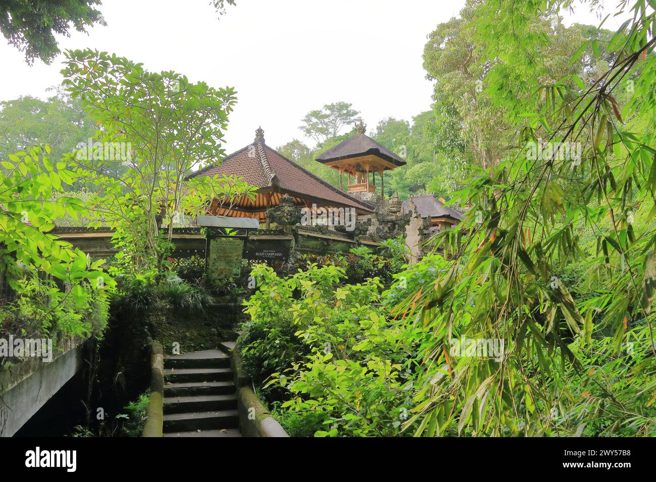 Pura Gunung Lebah temple at Campuhan Ridge Walk, Ubud, Bali in ...