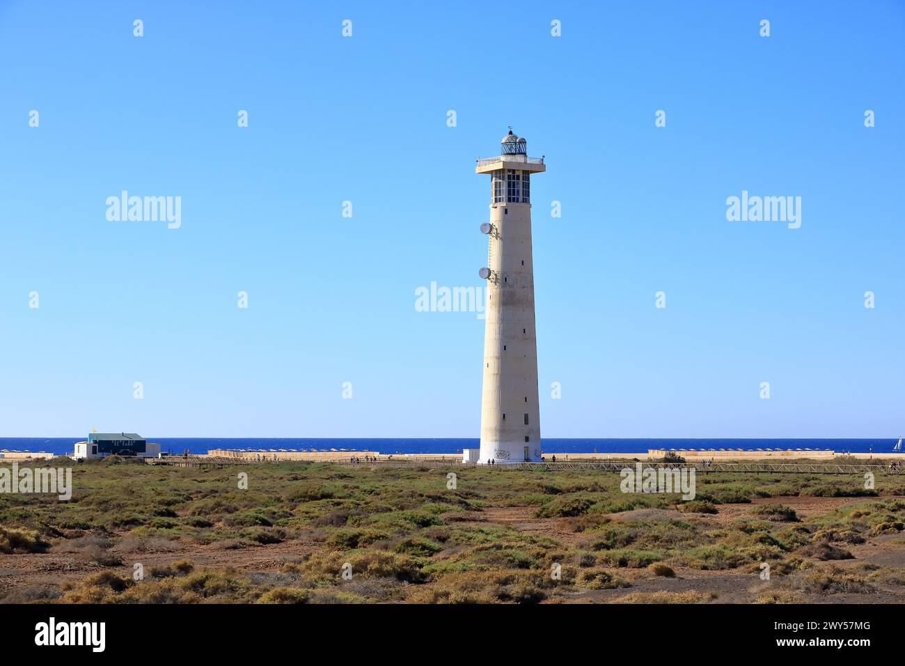 Faro de Morro Jable, Lighthouse on Morro Jable beach on Jandia ...