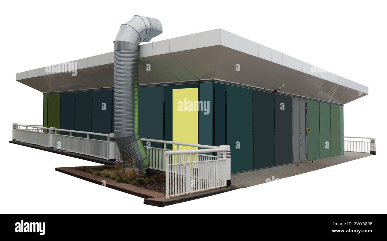 Ventilation pipe and small store. Isolated on white Stock Photo - Alamy