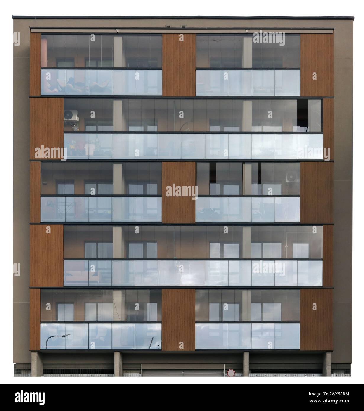 Modern balcony people Cut Out Stock Images & Pictures - Alamy