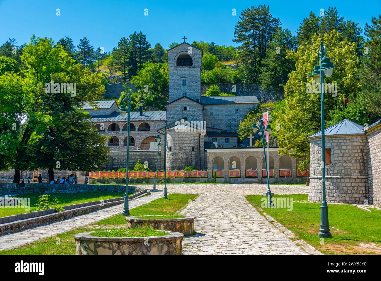 Cetinje monastery during summer, Montenegro Stock Photo - Alamy