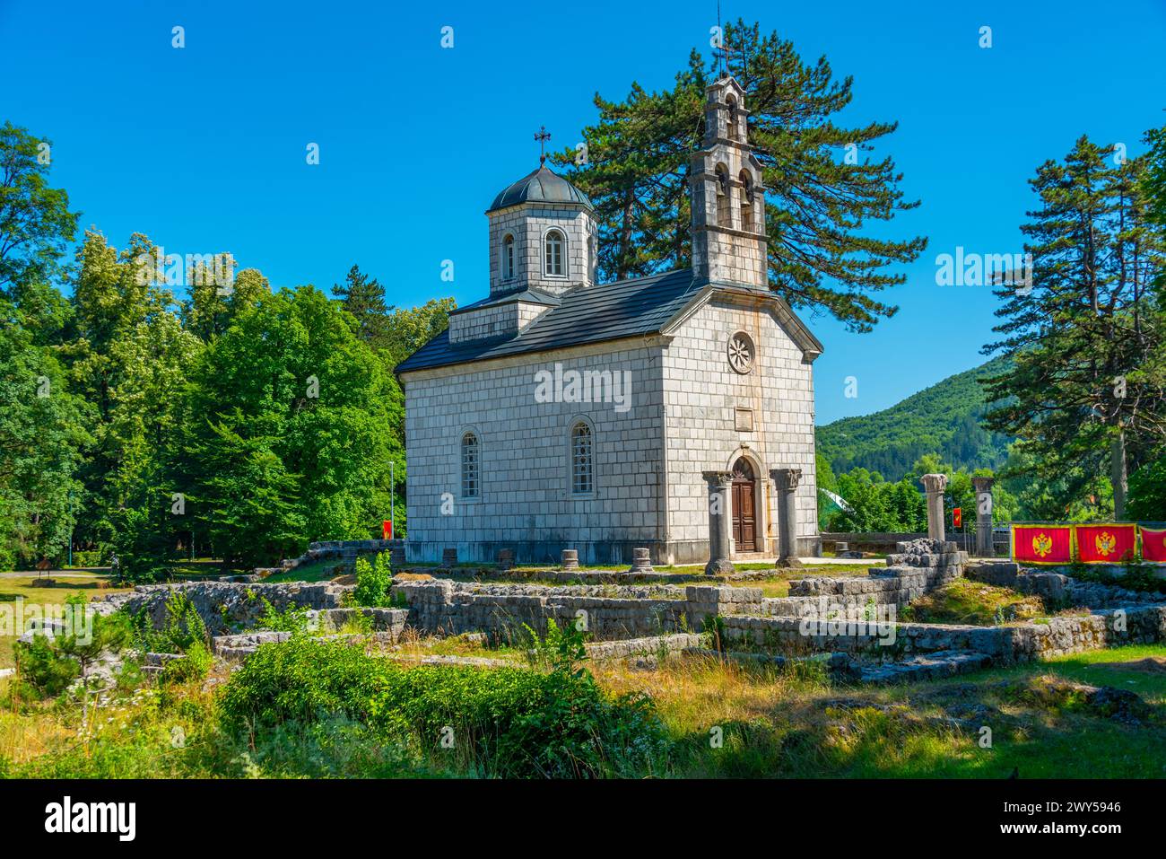 church, castle, montenegro, stone, rock, cetinje, protestant, worship ...
