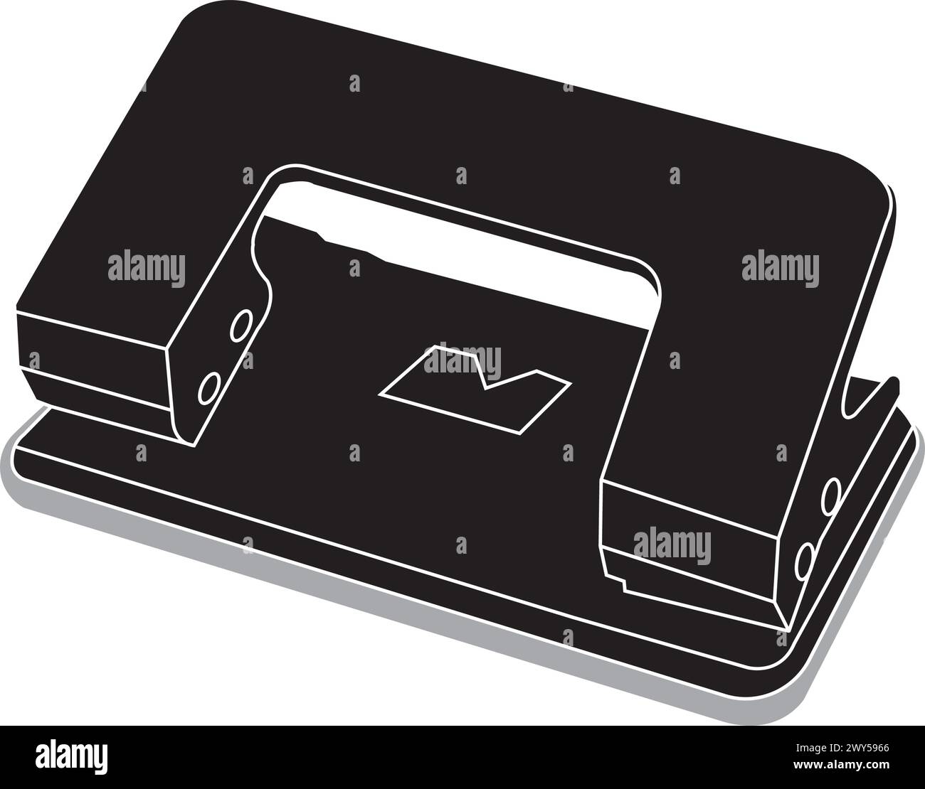 Paper hole puncher icon vector design template Stock Vector Image & Art ...