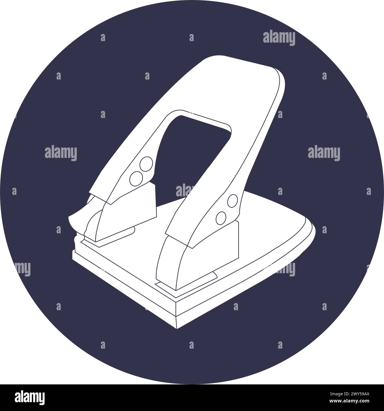 Paper hole puncher icon vector design template Stock Vector Image & Art ...