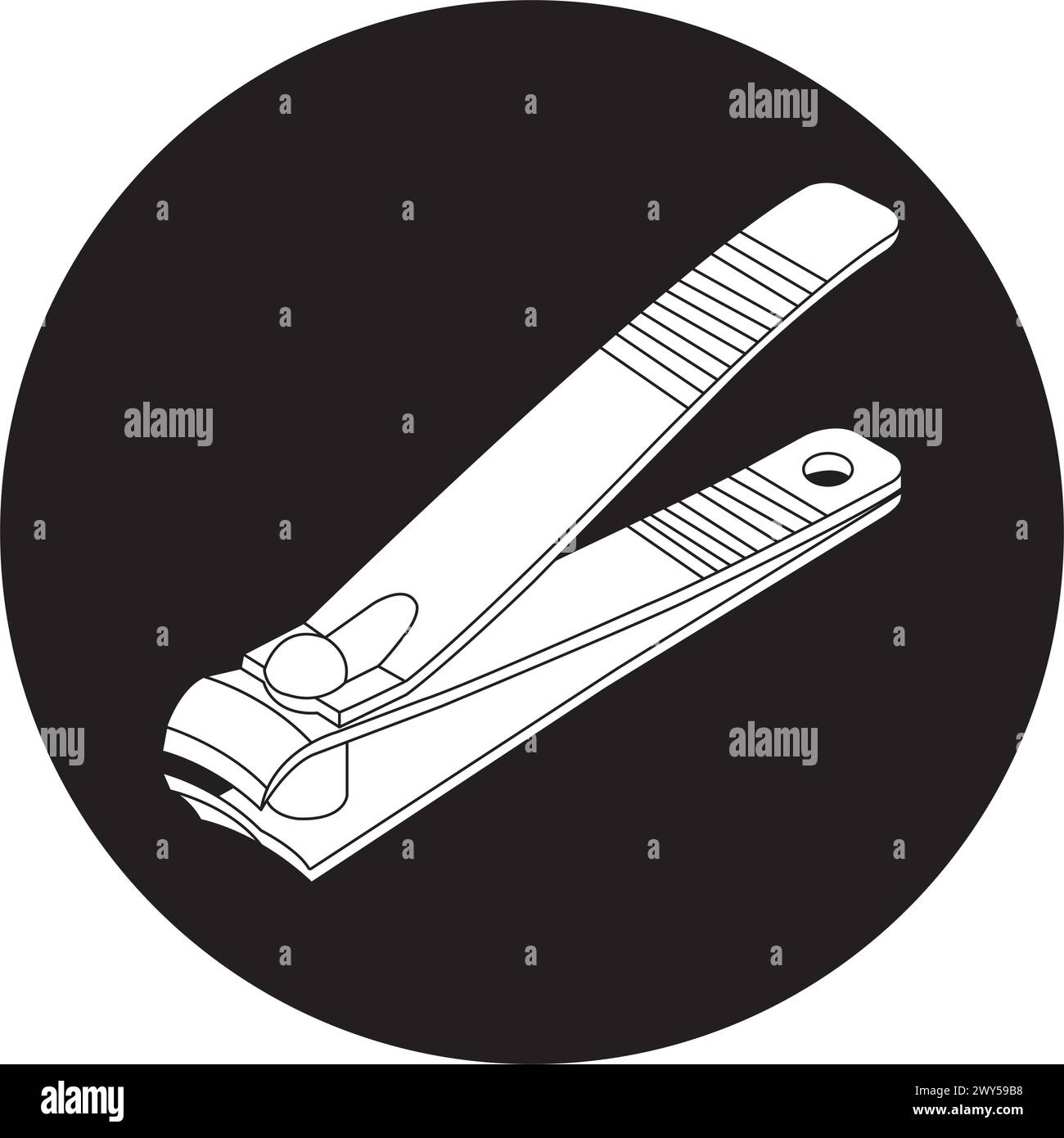 Nail clipper icon vector symbol design Stock Vector Image & Art - Alamy