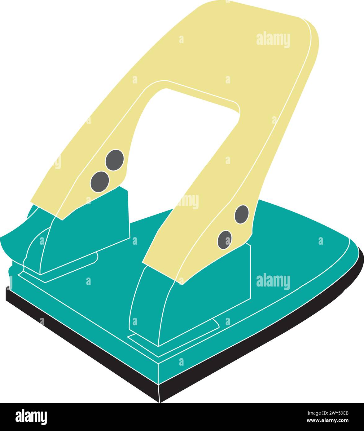 Punch press machine Stock Vector Images - Alamy