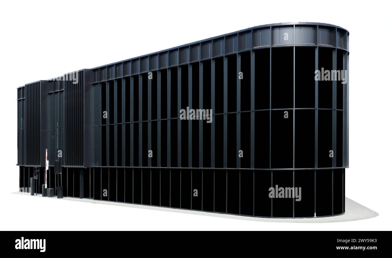 Front view modern office building Cut Out Stock Images & Pictures - Alamy