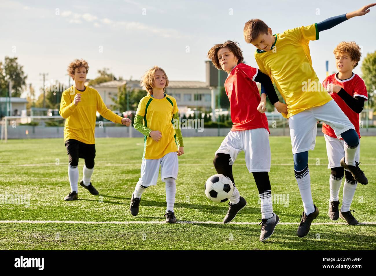 Boy showing football skills hi-res stock photography and images - Alamy