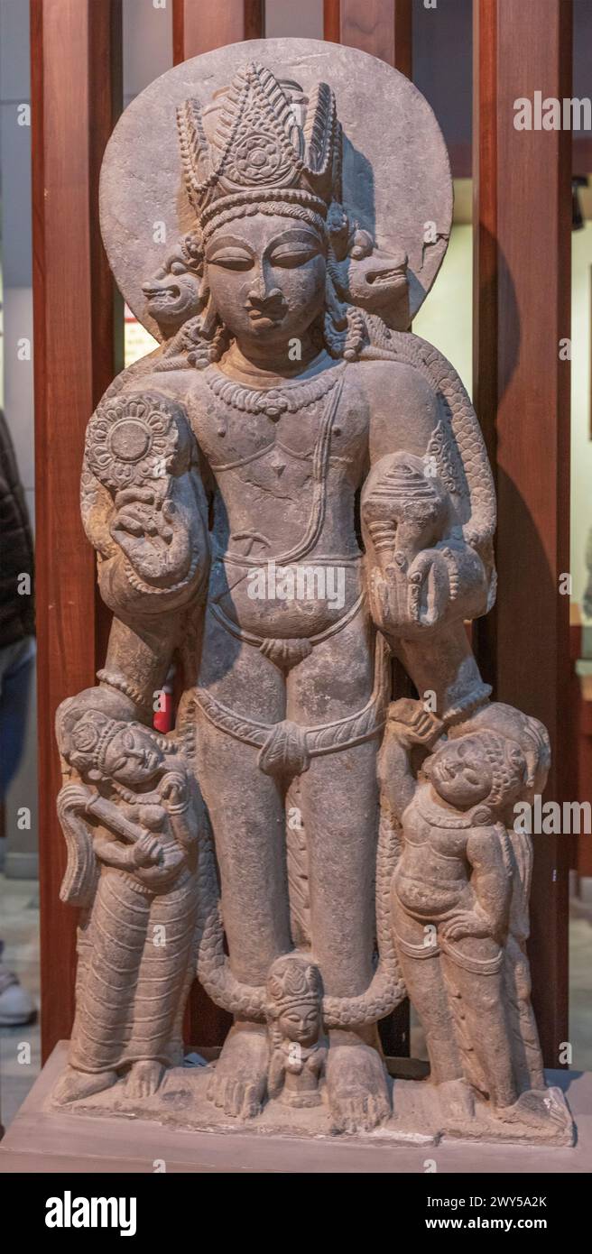 Vishnu, 12th century, stone, Verinag, Sri Pratap Singh Museum, Srinagar ...