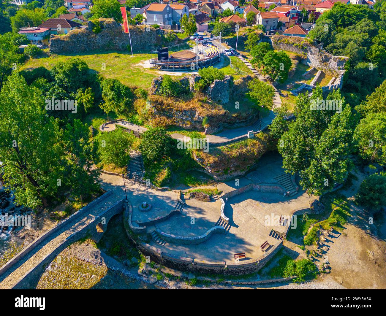 Nemanjin grad fortress in Podgorica, Montenegro Stock Photo - Alamy
