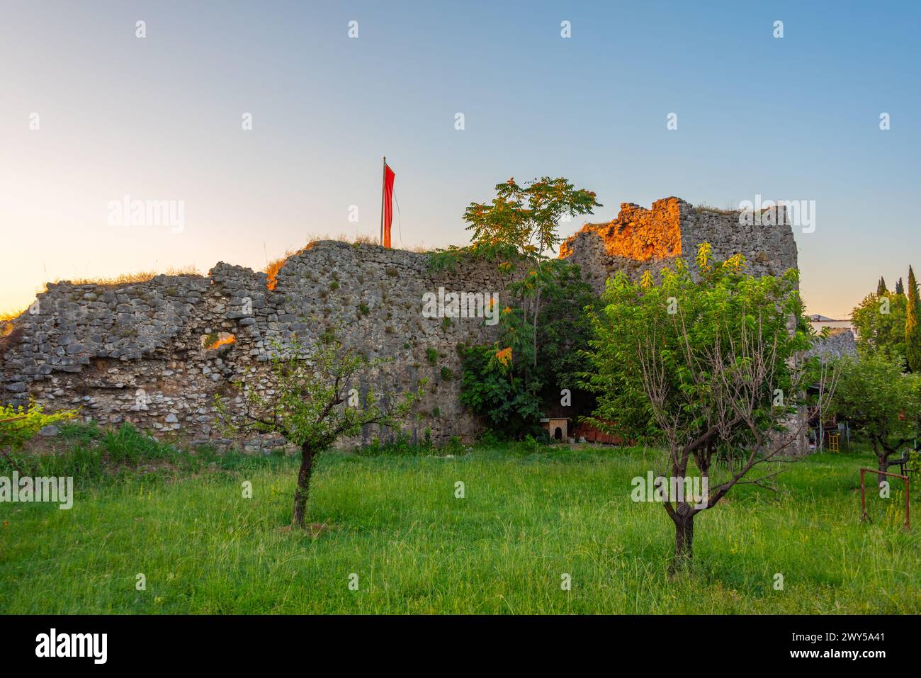 Nemanjin grad fortress in Podgorica, Montenegro Stock Photo - Alamy