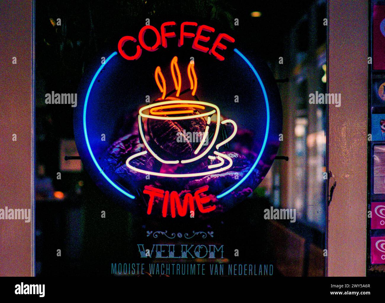 Coffee Time Neon Colorfull Neon Coffee Time Sign at the most beautifull ...