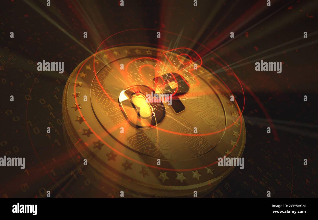 Optimism OP cryptocurrency gold coin on green screen background ...