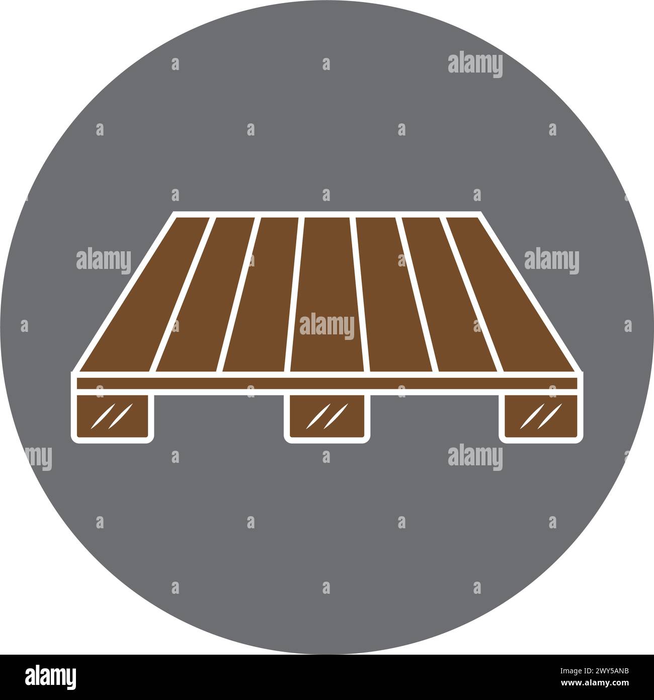 Platform wooden pallet building construction Stock Vector Images - Alamy