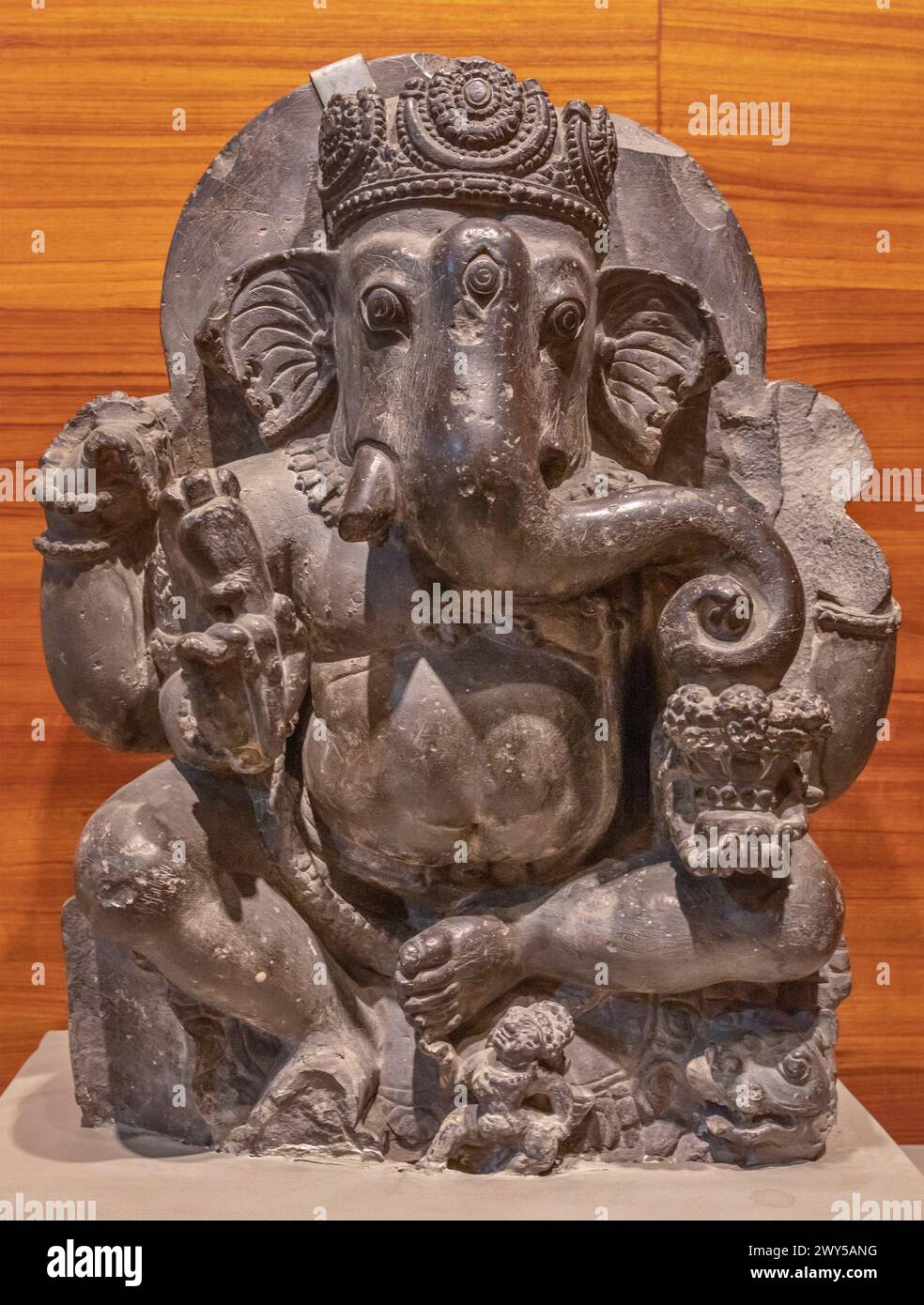 Ganesh, 8th century, stone, Verinag, Sri Pratap Singh Museum, Srinagar ...