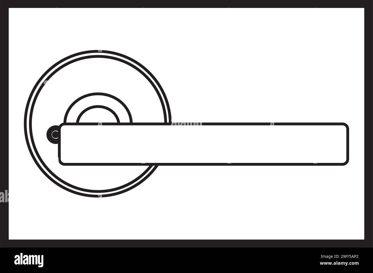 Minimalist door handle logo vector simple design Stock Vector Image ...