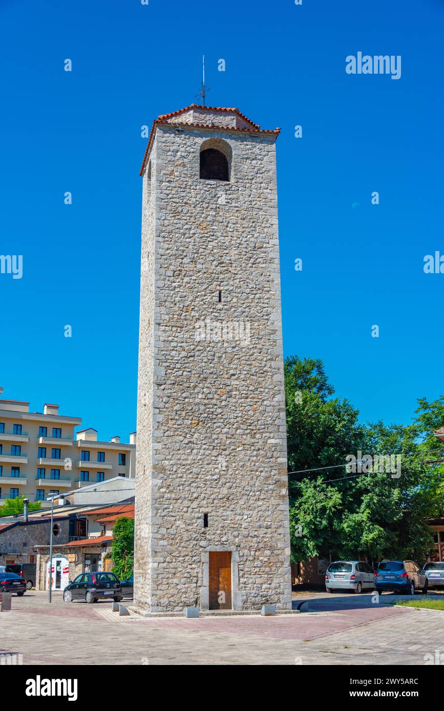 Sahat kula tower in capital of Montenegro Podgorica Stock Photo - Alamy