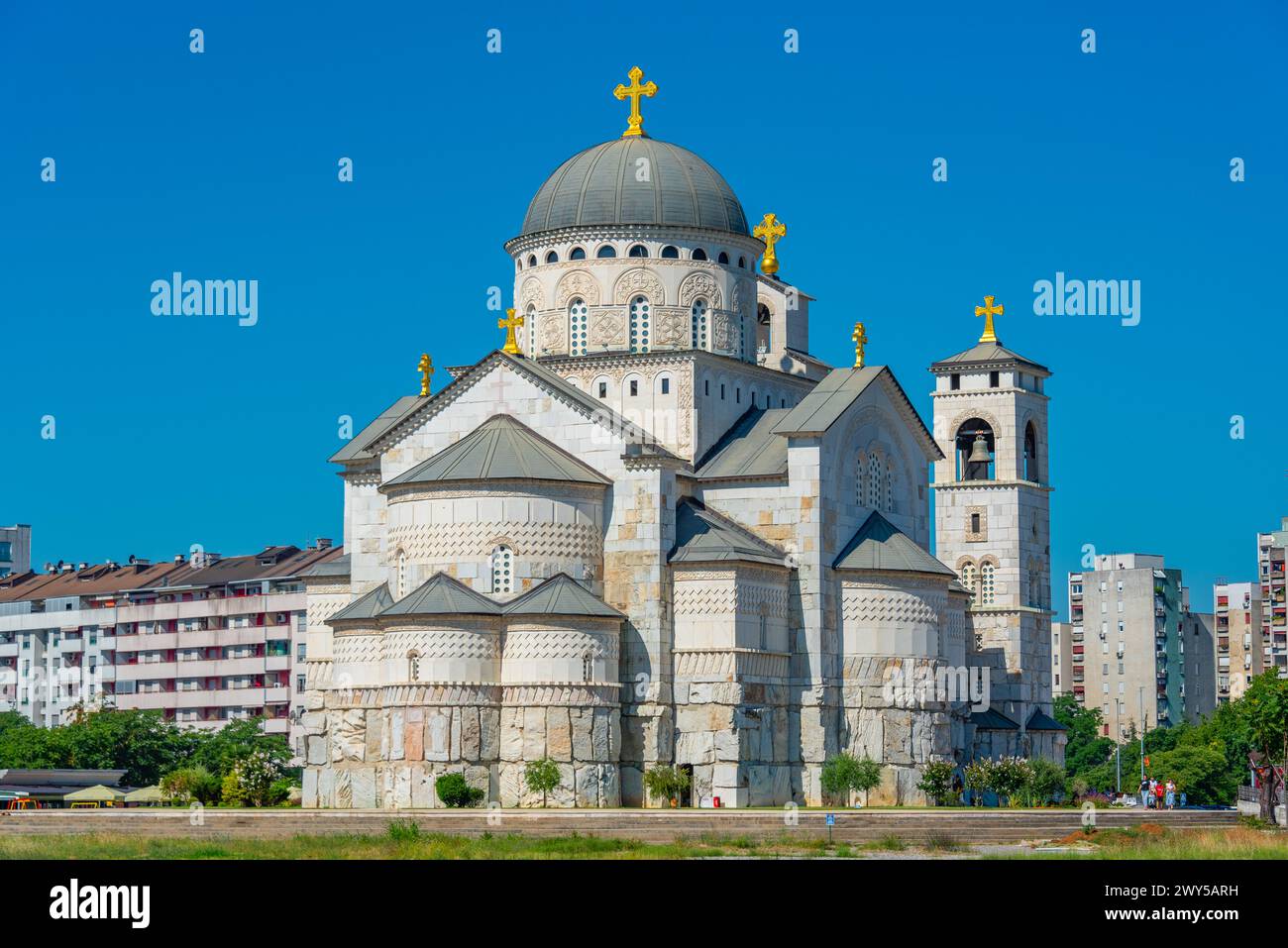 Orthodox Temple of Christ's Resurrection in Podgorica, Montenegro Stock ...