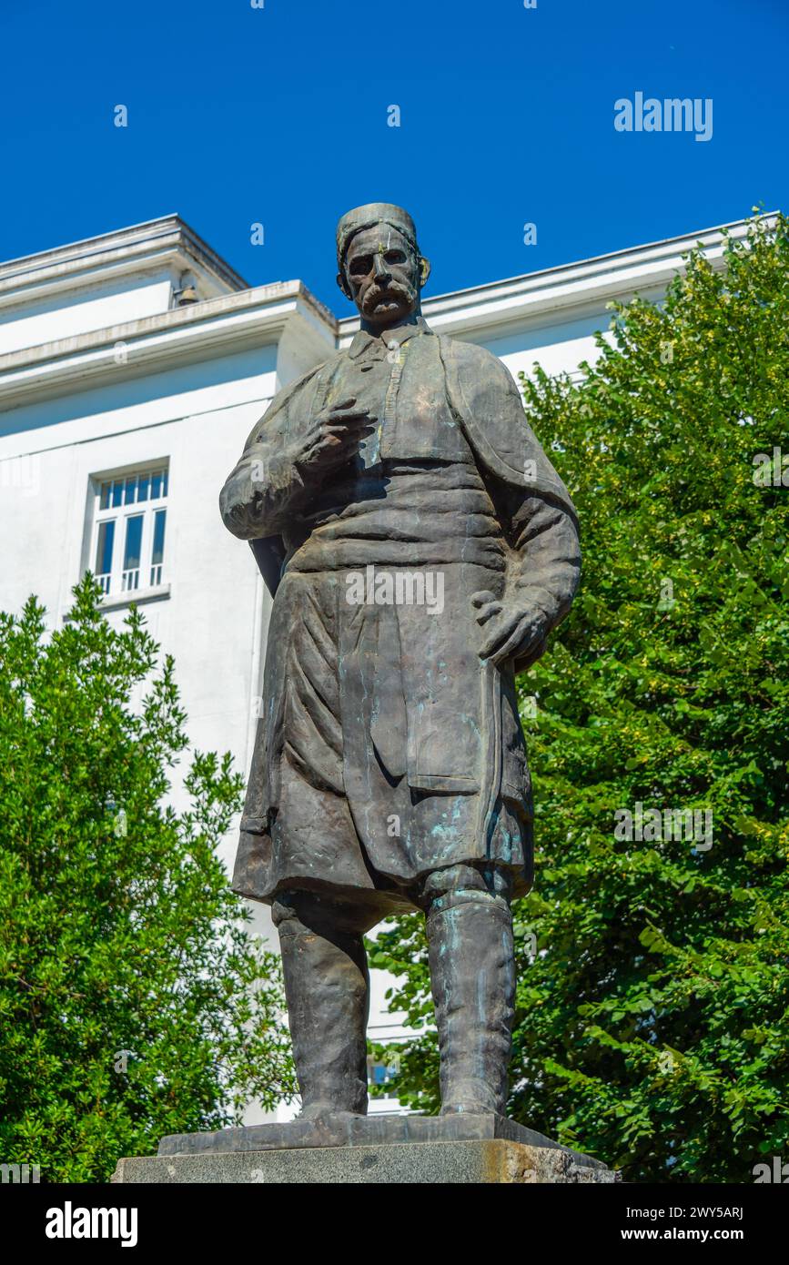 Marko Miljanovic statue in Podgorica, Montenegro Stock Photo - Alamy