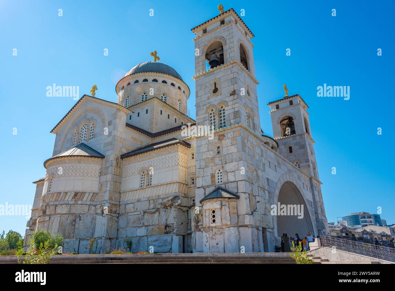Orthodox Temple of Christ's Resurrection in Podgorica, Montenegro Stock ...