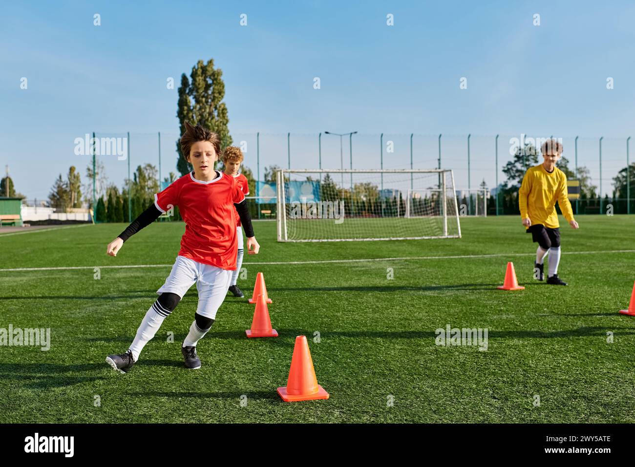 A dynamic scene unfolds as a group of young people engage in an intense ...
