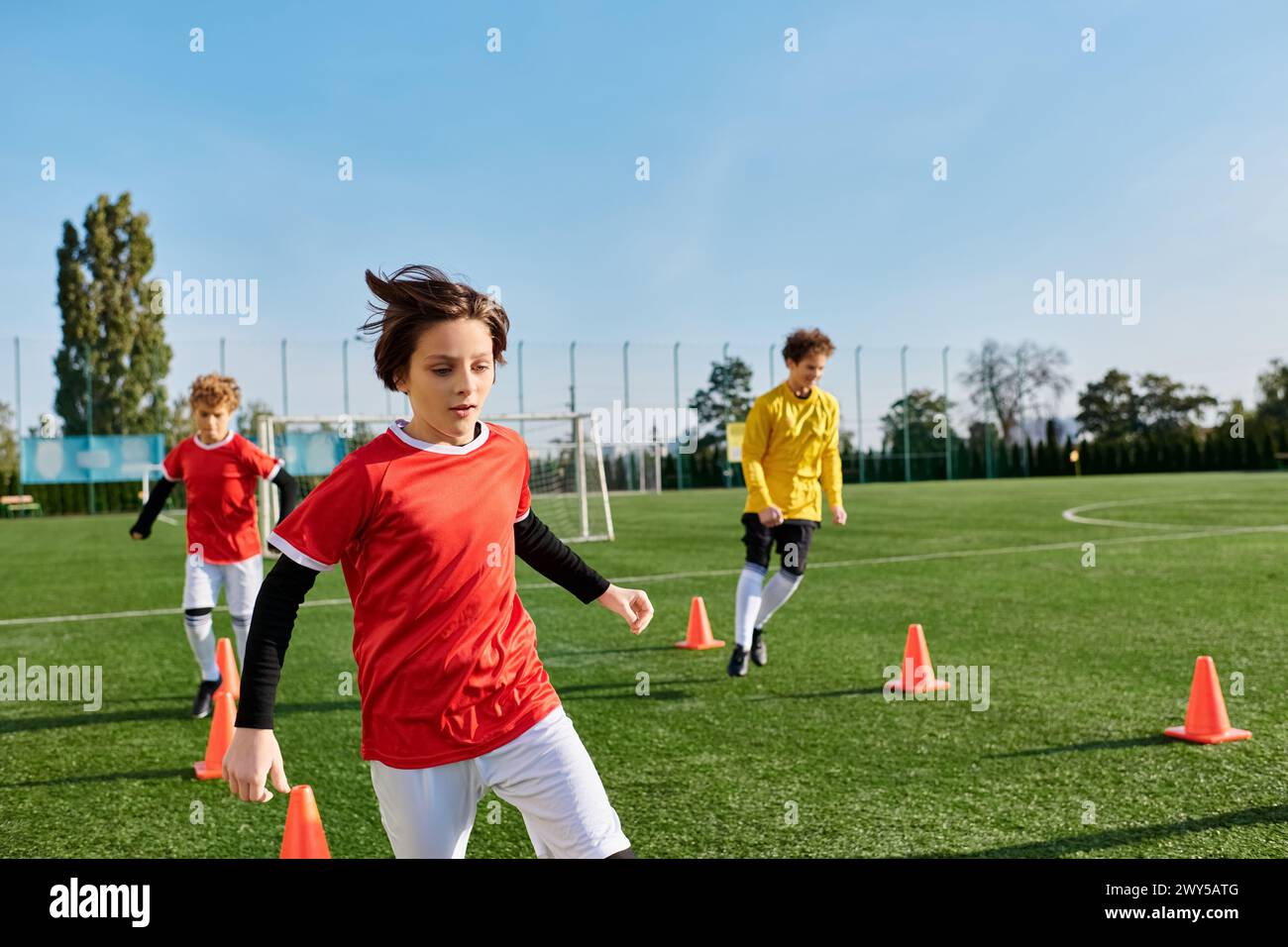 A dynamic scene unfolds as a group of young people engage in an intense ...