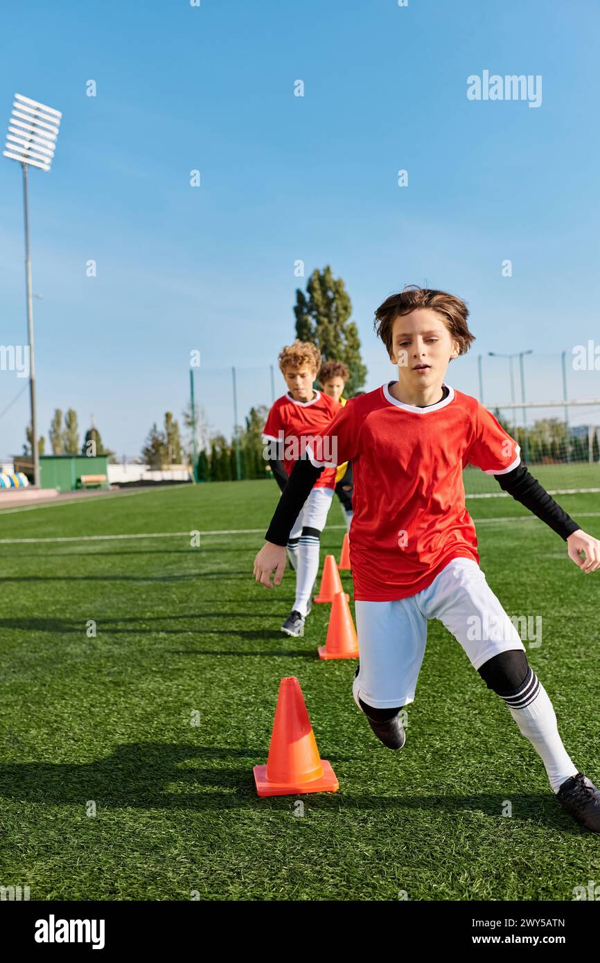 Running around cones hi-res stock photography and images - Alamy
