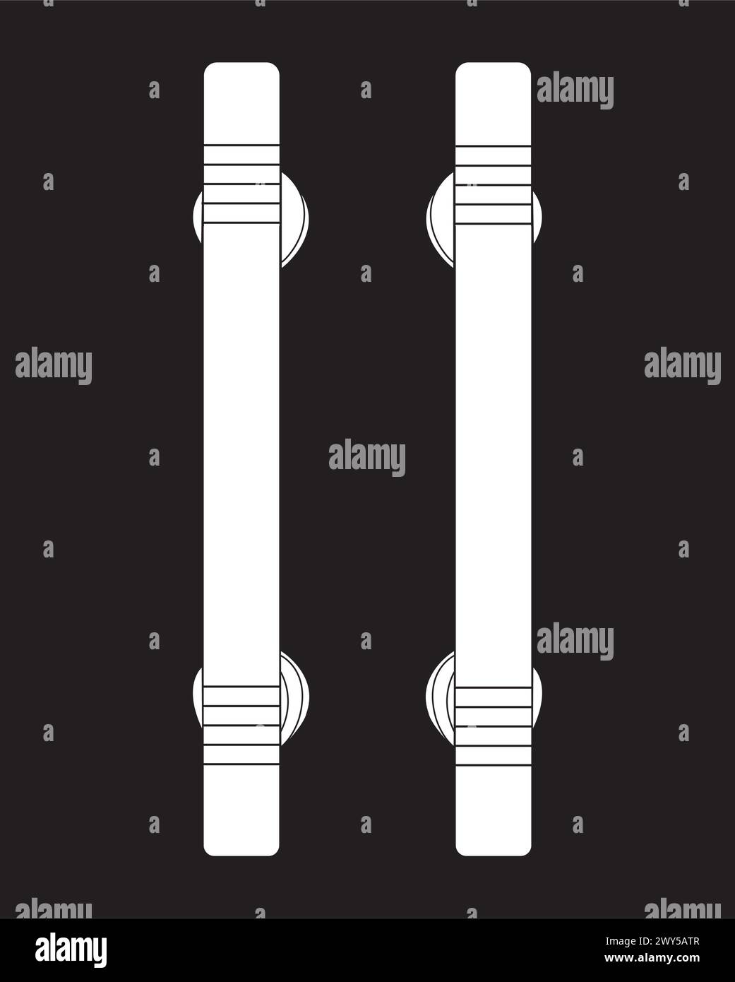 Minimalist door handle logo vector simple design Stock Vector Image ...