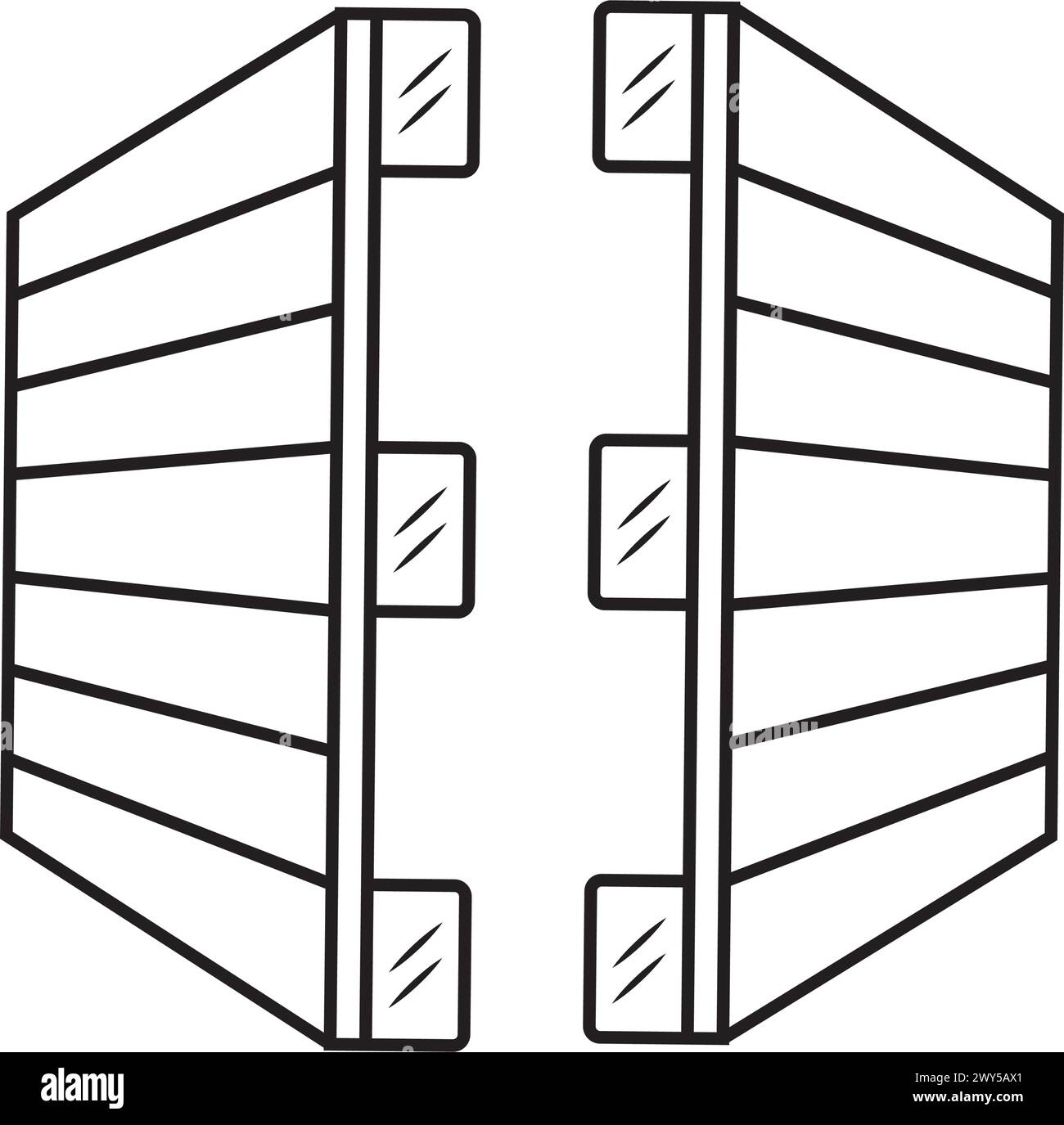 Icon construction pallet white Stock Vector Images - Alamy