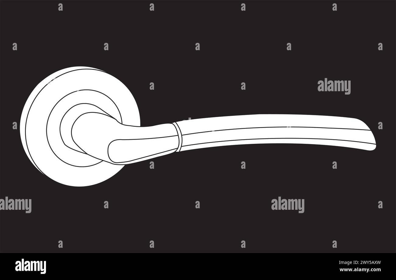 Minimalist door handle logo vector simple design Stock Vector Image ...