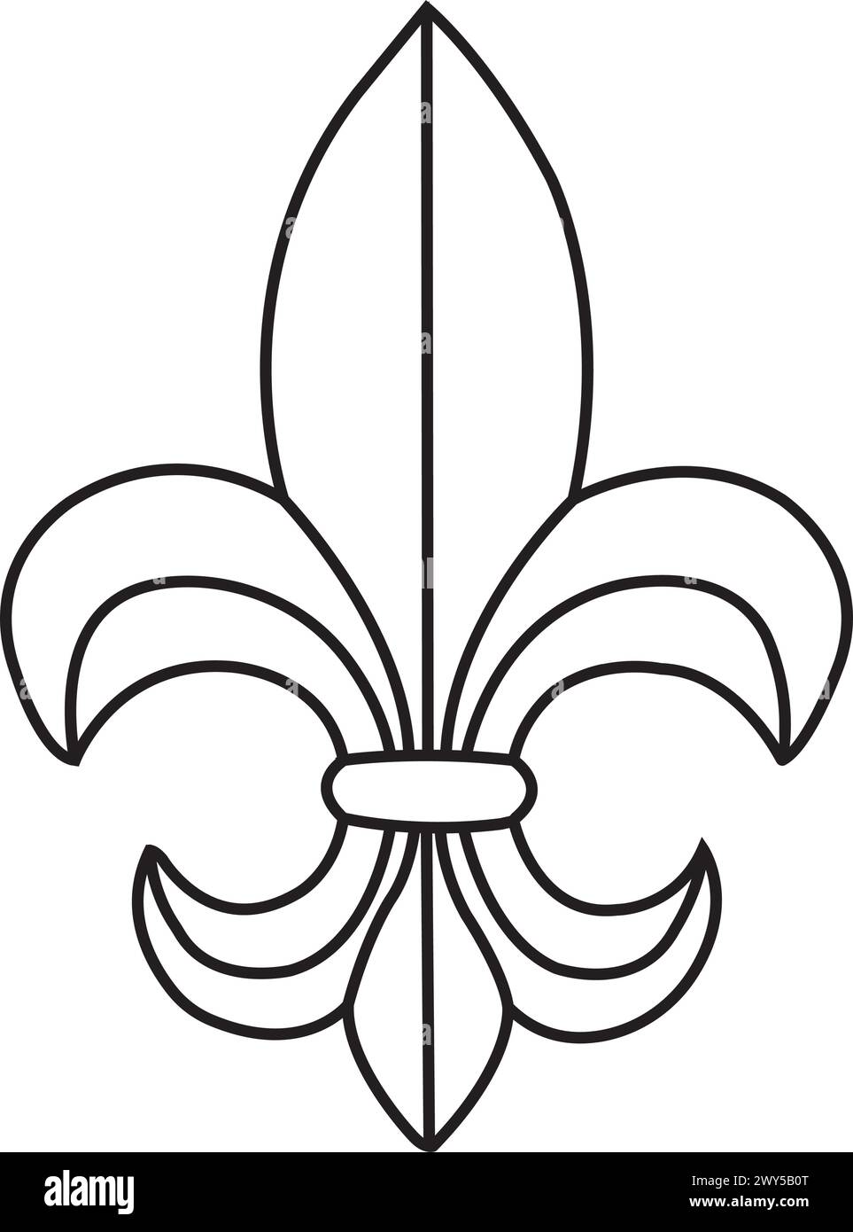 Logo fleur de lis Black and White Stock Photos & Images - Alamy